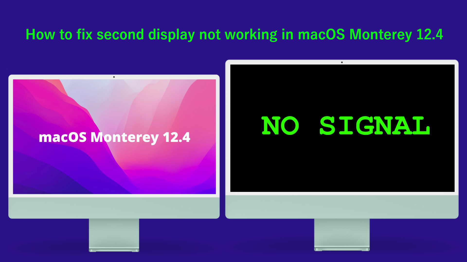 How To Fix Second Display Not Working In Monterey 12 4 AppsOnMac