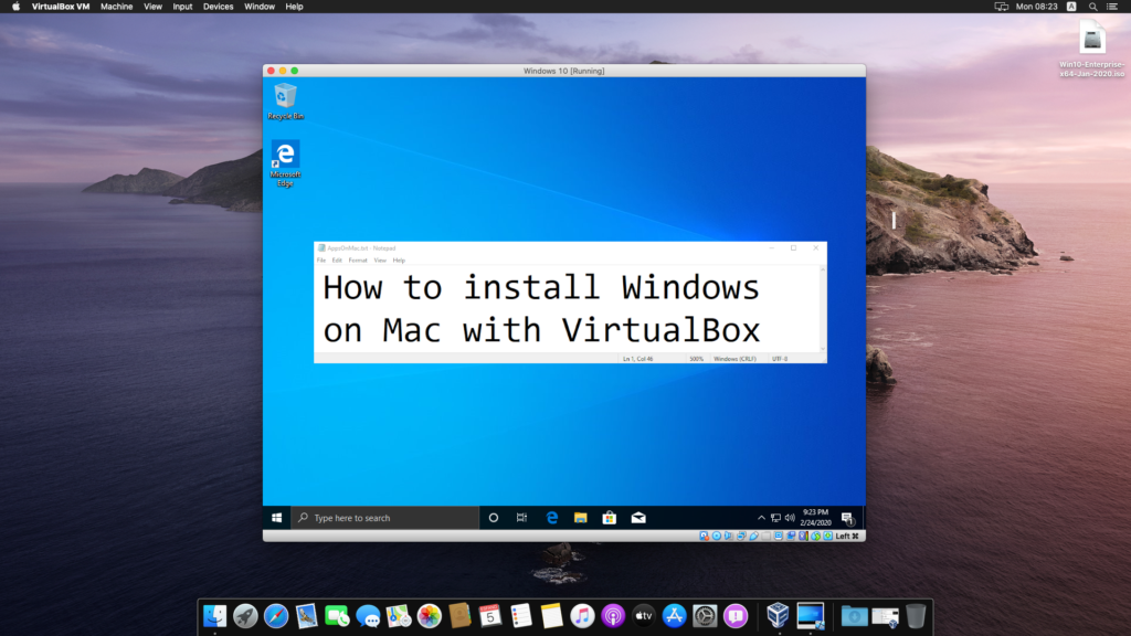 How to install Windows on Mac with VirtualBox - AppsOnMac
